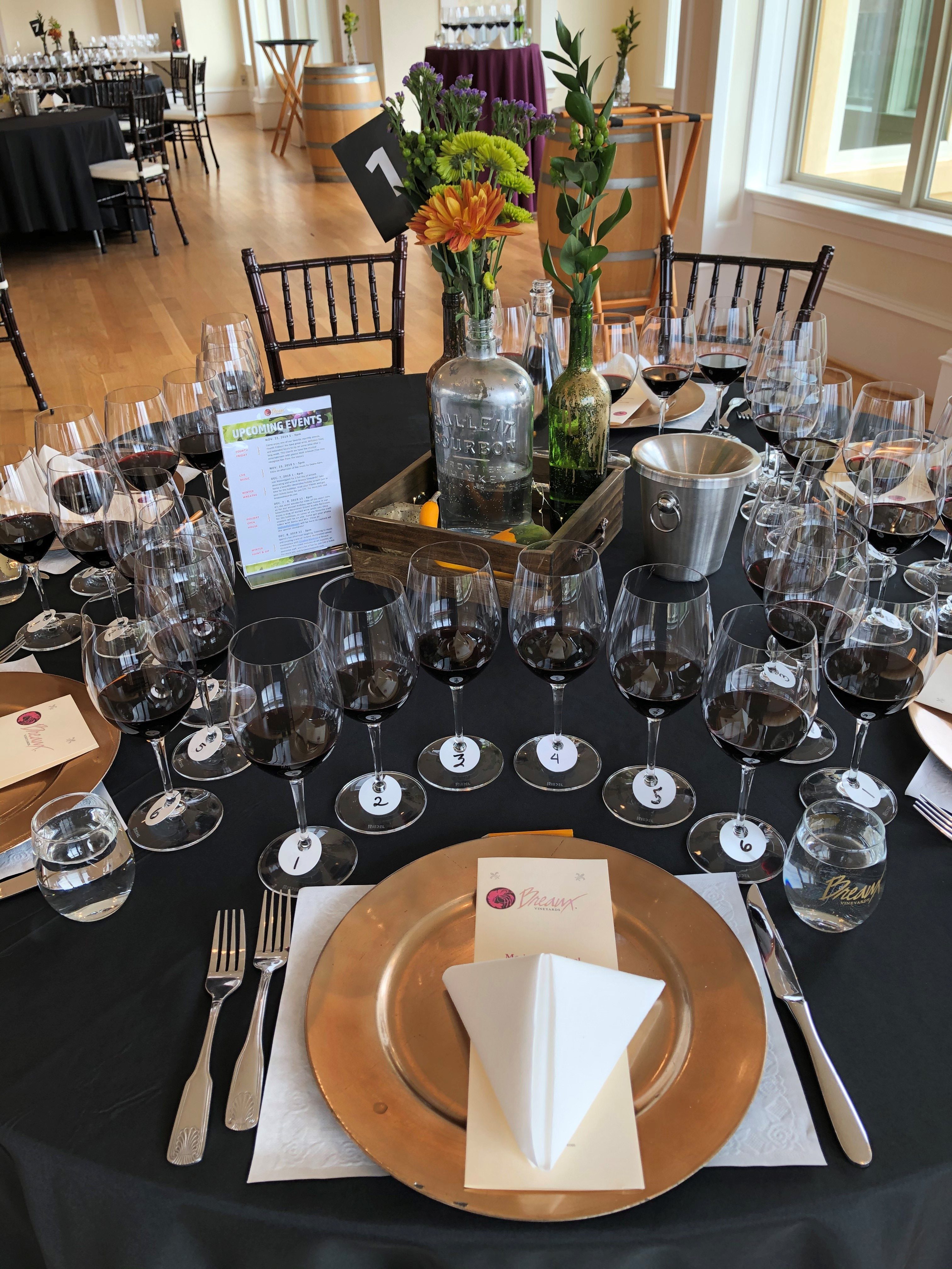 Nebbiolo Vertical Tasting - Breaux Vineyards | Top Winery & Tasting ...